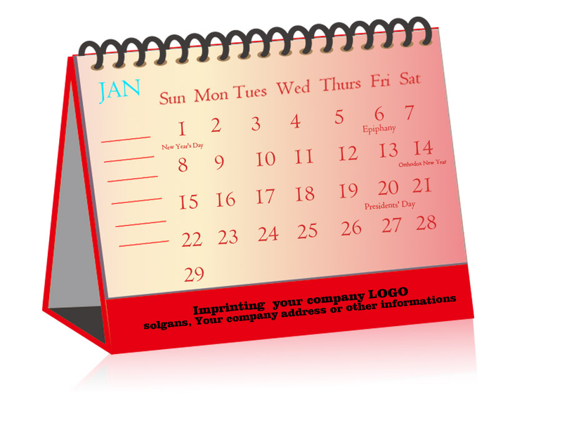 Custom Spiral Office Desk Pad Calendar BSD0292 - Buy Custom Spiral ...